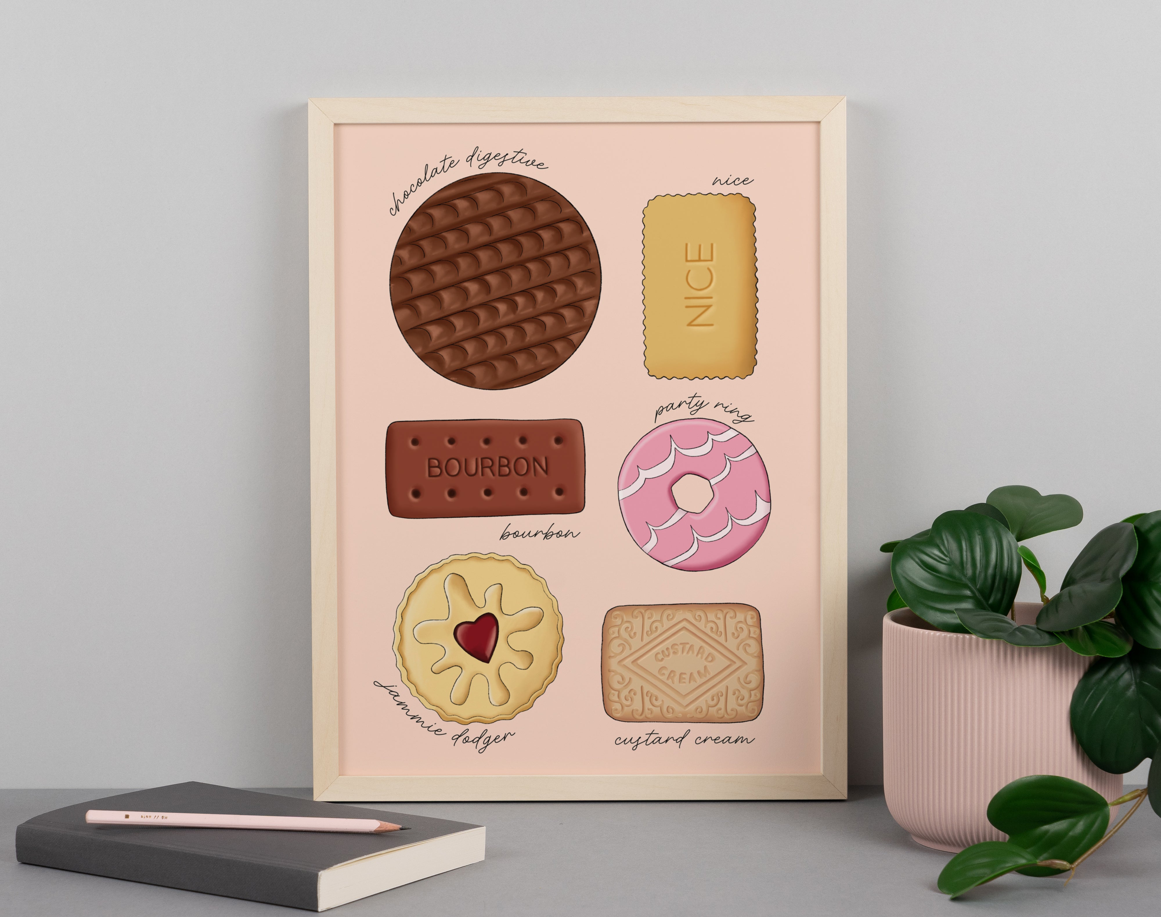 Biscuit Types Art Print – Hayley Jade Design Studio